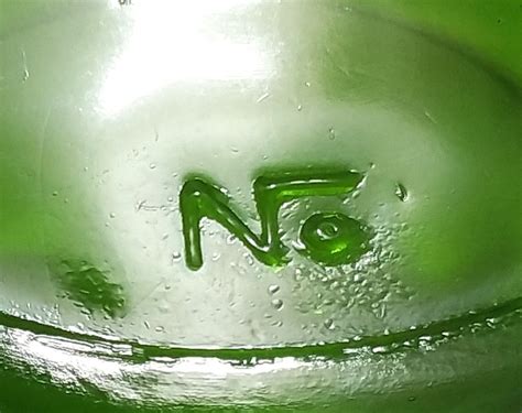 Light Green Glass Identifying Marks