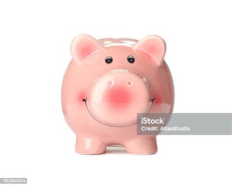 행복 한 돼지 저금통 흰색 배경에 고립입니다 금융 저축 비용 0명에 대한 스톡 사진 및 기타 이미지 0명 경제 금융
