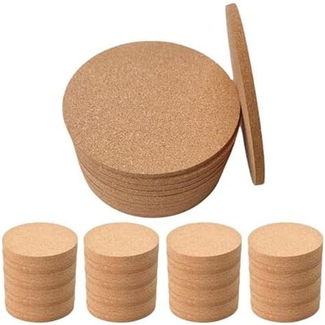 良品life コルクコースター 丸 ミニ 無地 業務用 耐熱 吸水 大容量 100枚 セット 直径90mm×厚さ3mm