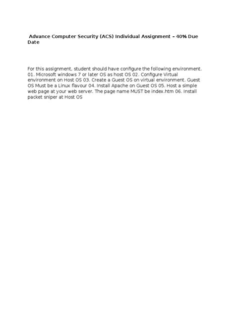 Advance Computer Security Assignment Pdf Transmission Control