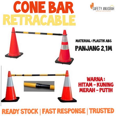Jual CONE BAR RETRACABLE STICK PENGHUBUNG SAFETY CONE Merah Putih Jakarta Barat Toko