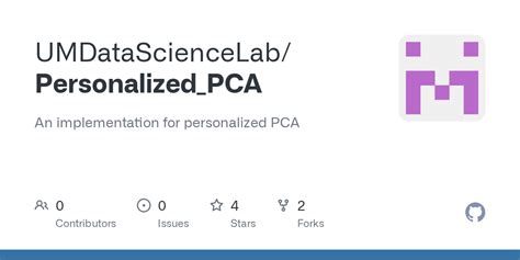 Github Umdatasciencelabpersonalizedpca An Implementation For