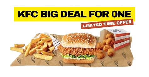 Kfc Big Deal For One A Solo Adventure With Kfcs Tasty Treat