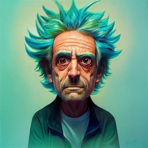 Rick Sanchez R Midjourney