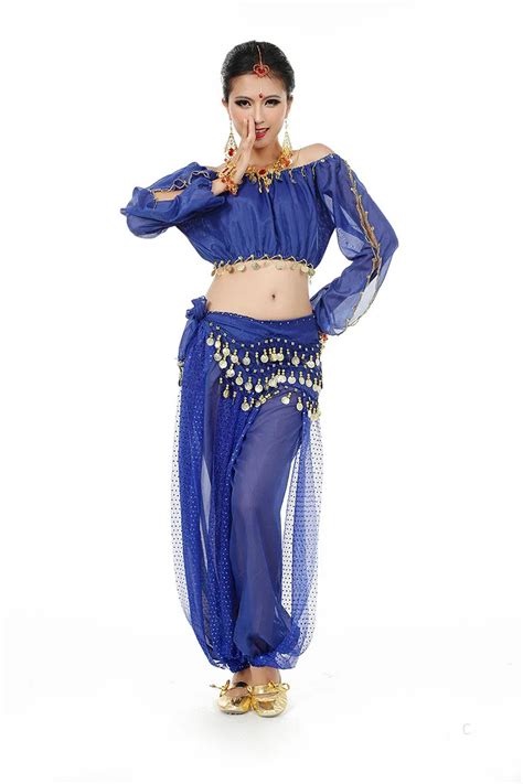 Topsskirtbelt 3 Pcs Lady Belly Dance Costume Women Bollywood Costume