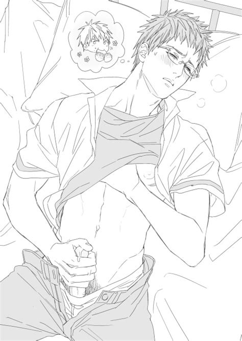 Rule 34 1boy Abs Fantasizing Glasses Junpei Hyuga Kiyoshi Teppei