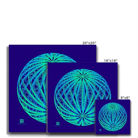 Dipole Aurora Sphere Eco Canvas Differential Geometry