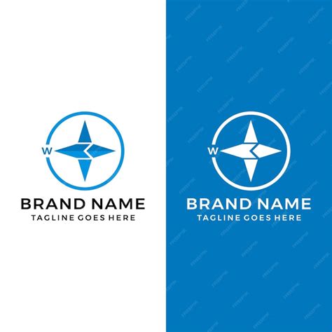 Premium Vector Find The Way With Compass Logo West Compass Icon