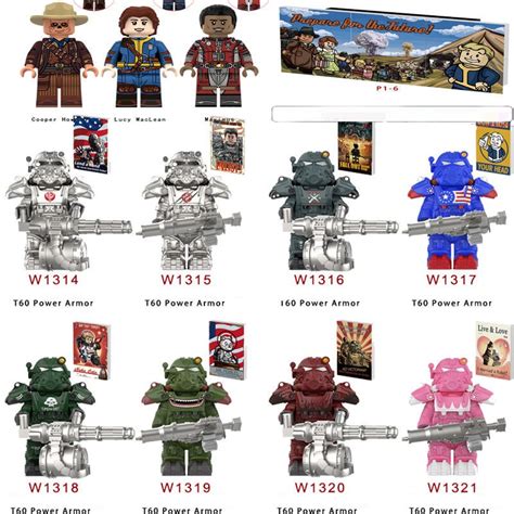 Block Toys Figure T60 Power Armor Fallout Brotherhood Of Steel Cooper