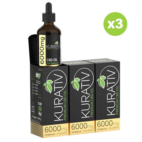 Full Spectrum Cbd Oil 6000mg 13999 Kurativ Premium Cbd Kurativ