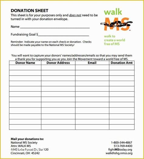 Donation Template Free