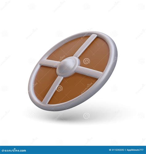 Side View Of Shield Equipment Sport Games Concept Stock Vector