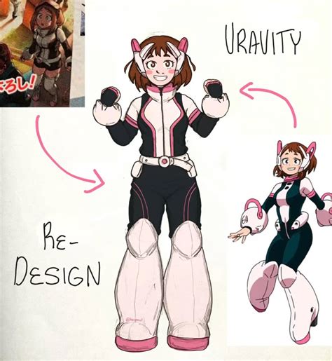 Uraraka Hero Costume Redesign Art By Me 2024