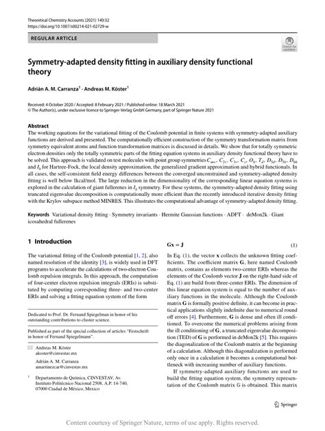 Symmetry Adapted Density Fitting In Auxiliary Density Functional Theory