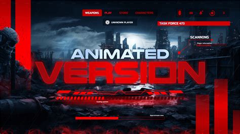 Animated Stream Overlay Package Loadout Stream Designz