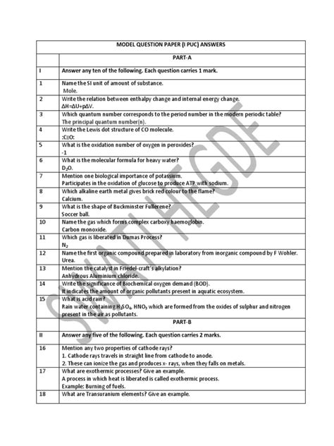 I Puc Model Qp Answer Pdf Chemical Bond Molecular Orbital