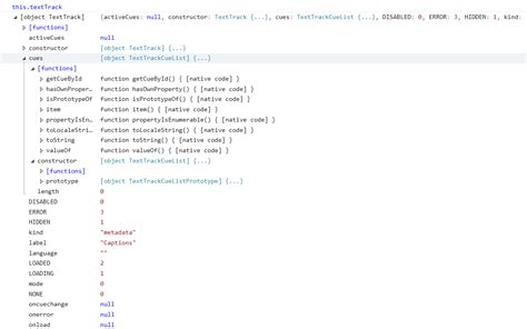 Javascript Getting Track Cues Doesnt Work In Ie Stack Overflow