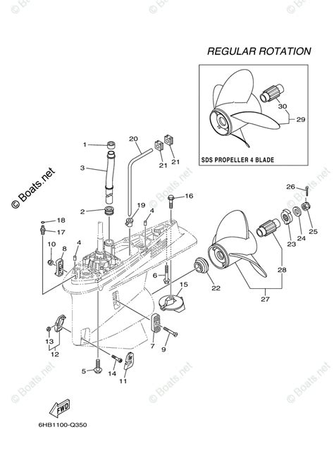 Yamaha Outboard 2016 Oem Parts Diagram For Lower Casing Drive 2
