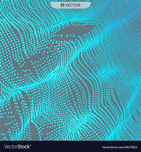 wave background ripple grid abstract 3d royalty free vector
