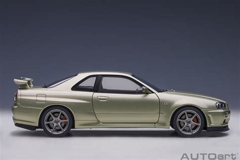 Nissan Skyline Gt R R34 V Spec Ii Nür Millenium Jade Autoart