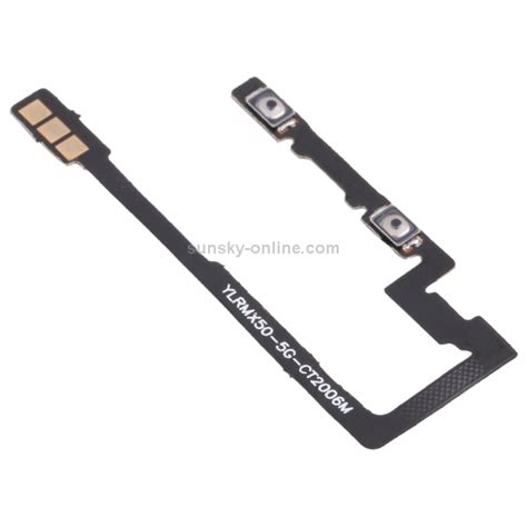 สำหรับ Oppo Realme X50 5g Rmx2144 ปุ่มปรับระดับเสียง Flex Cable
