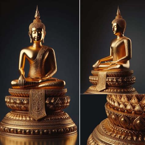 พระพุทธรูป วาดโดย Ai 3 บารมีธรรม