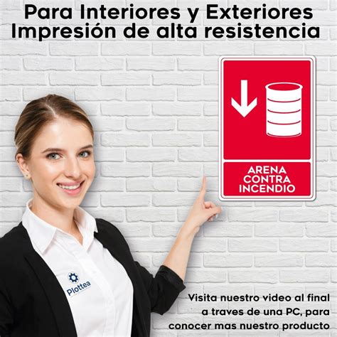 Señalamiento Arena Contra Incendios Señaletica Nom003 20x30 Meses Sin