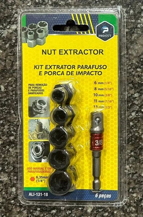 Pro Cut Nut Extractor Set 6 Pcs 6mm To 11mm For Furniture At Rs 750piece In Coimbatore Pro Cut Nut Extractor Set 6 Pcs 6mm To 11mm For Furniture At Rs 750piece In Coimbatore