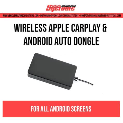Wireless Apple Carplay And Android Auto Dongle For All Android Screens