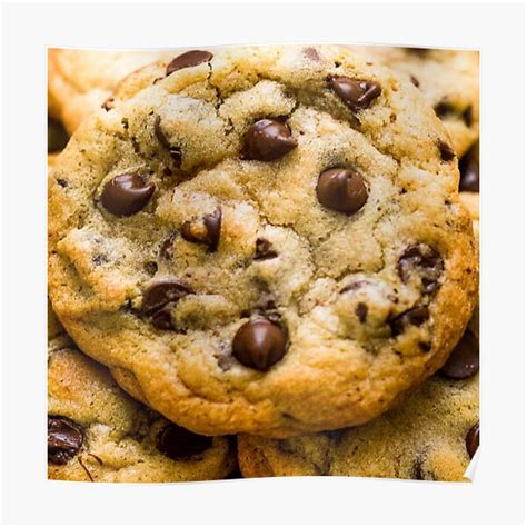 Chocolate Chip Cookie Posters Redbubble
