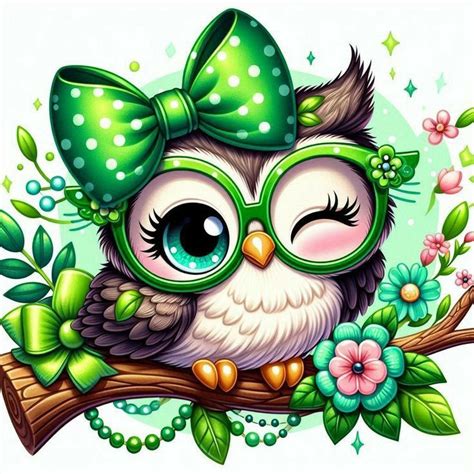 Pin de Елена Глущенко en кофейни Búhos pintados Dibujos de buhos animados Flores para dibujar