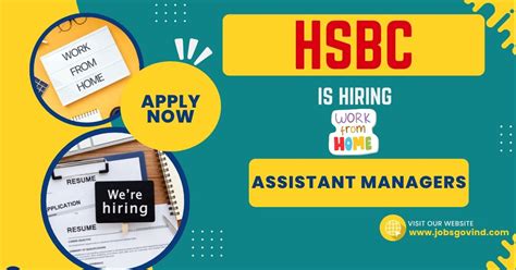 Hsbc Is Hiring Work From Homeoffice For Assistant Managers Apply