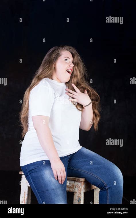 Stunning Plus Size Red Head Long Beautiful Hair Positive Energy