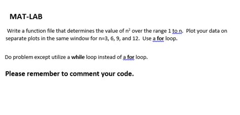 Solved Write A Function File That Determines The Value Of