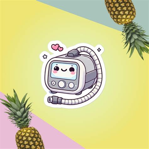 Cozy Cute Cpap Sleep Apnea Sticker Etsy