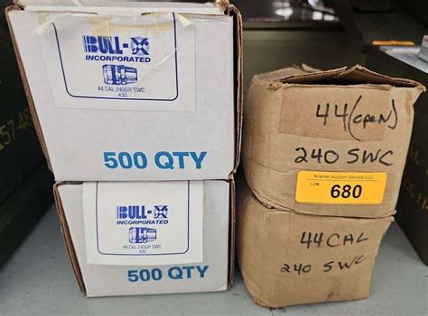 4 Boxes Of 44 Cal Reloading Bullets Kramer Auction Llc
