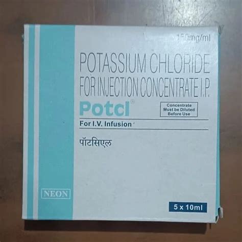 Neon Potcl Potassium Chloride Injection 10 Ml At Rs 120piece In