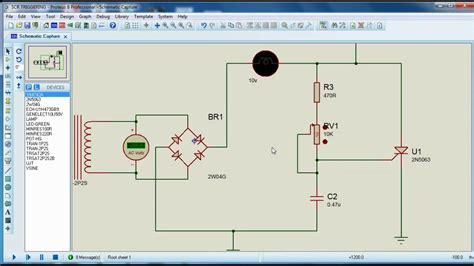Full Wave RC Triggering Of SCR Circuit Simulation YouTube