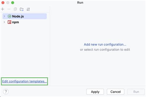 Rundebug Configurations Webstorm Documentation