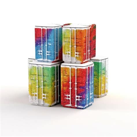 Premium Photo Storage Containers Abstract Expressionism Art Style