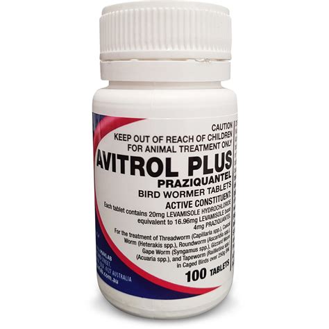 Avitrol Poultry Worming Tablets 100 Chicken Mad