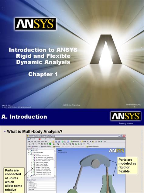 Introduction To Ansys Rigid And Flexible Dynamic Analysis