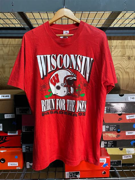 Vintage 1995 Wisconsin Rose Bowl Tee Sz Xl Prstg Shop