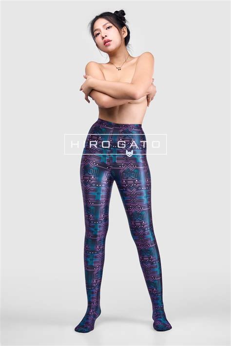 Satin Lycra Leggings Bubblegum Shiny Spandex Hiro Gato