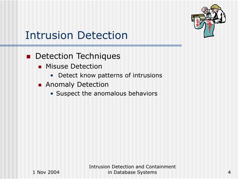 Ppt Intrusion Detection And Containment In Database Systems