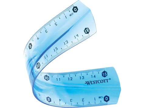 WESTCOTT Règle élastique E 10220 00 15cm bleu rouge vert Ecomedia AG