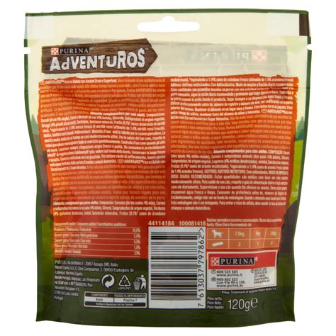 Purina Adventuros High Meat Ancient Grain And Superfood Bufalo 120 G
