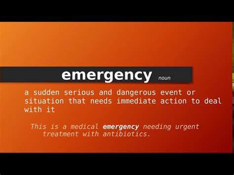 Emergencies Definition