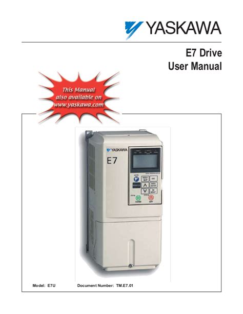 Yaskawa E7 User Manual