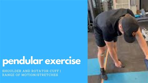 Pendular Exercise Youtube